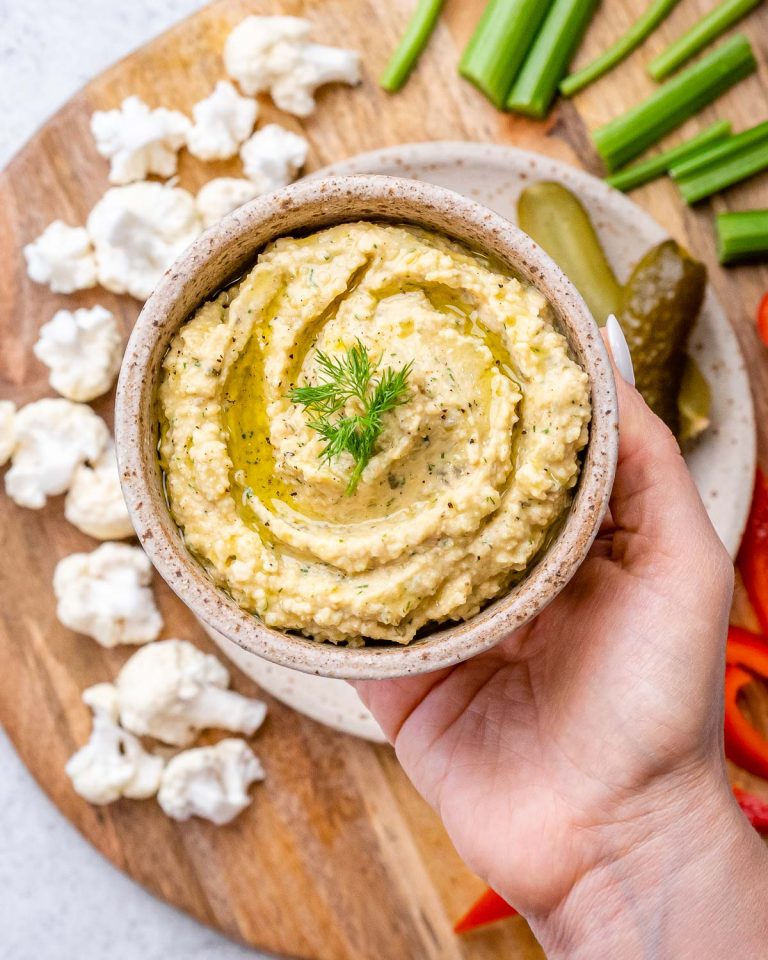 Tangy Dill Pickle Hummus | Clean Food Crush