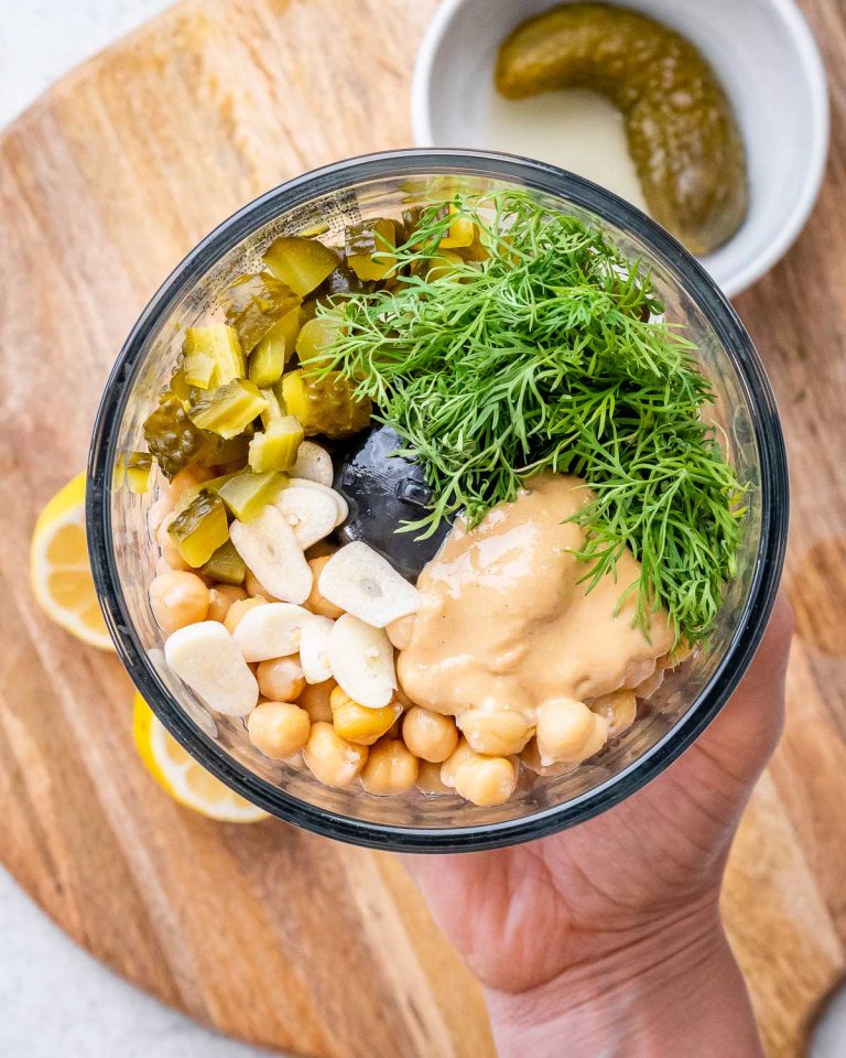 Tangy Dill Pickle Hummus | Clean Food Crush