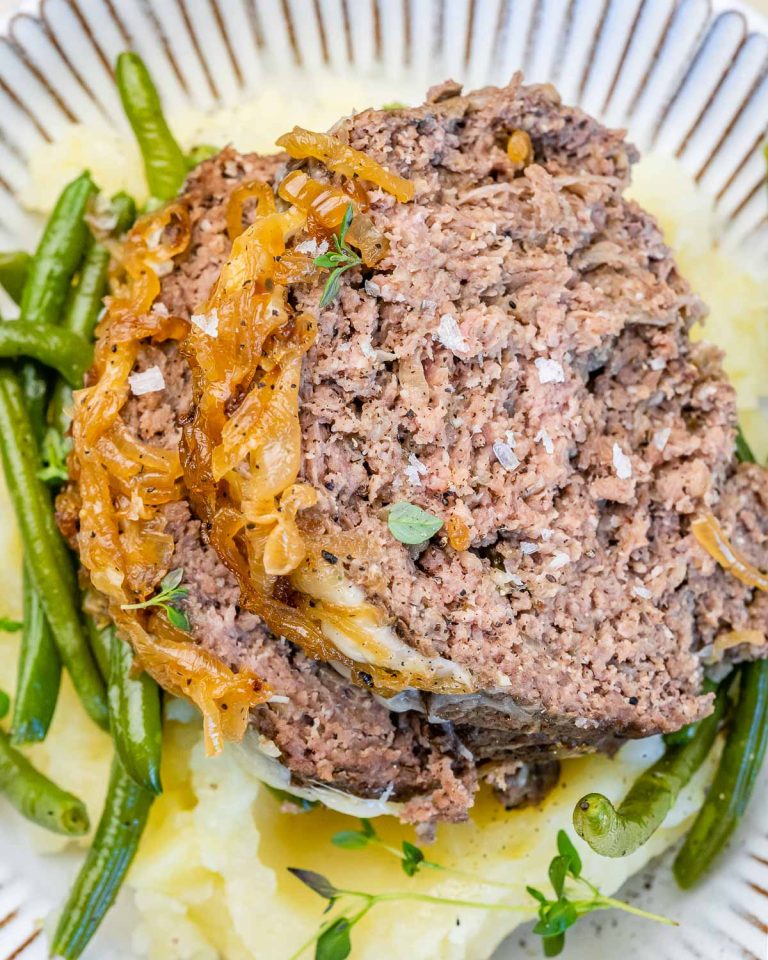 French Onion Meatloaf | Clean Food Crush