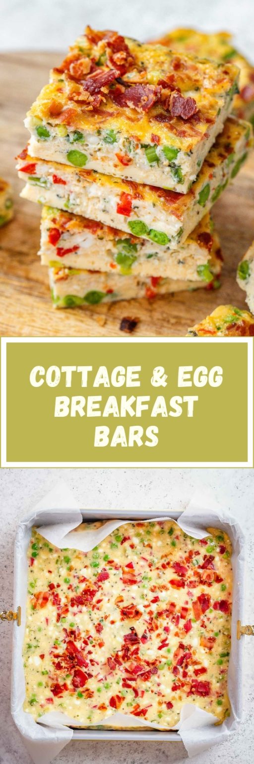 High Protein Cottage Cheese & Egg Breakfast Bars | Clean Food Crush