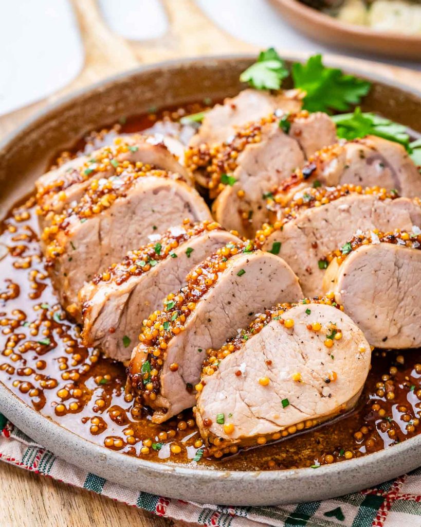 Honey Mustard Pork Tenderloin | Clean Food Crush