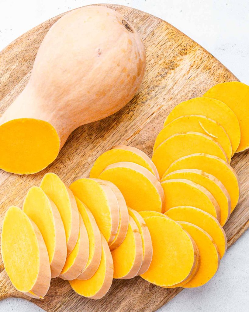 Easy Roasted Butternut Squash Slices with a Honey Drizzle | Clean Food ...