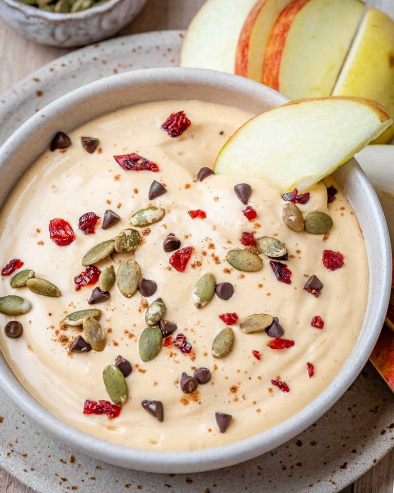 High Protein Pumpkin Spice Dip | Clean Food Crush