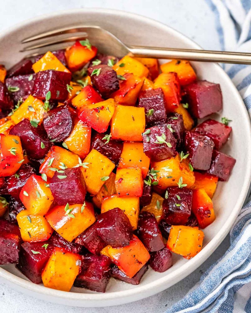 Roasted Beets and Butternut Squash with Balsamic and Honey | Clean Food ...