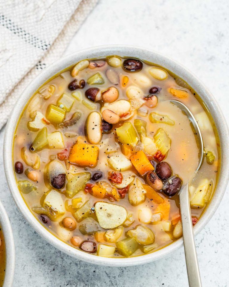 Hearty 3 Bean Soup | Clean Food Crush