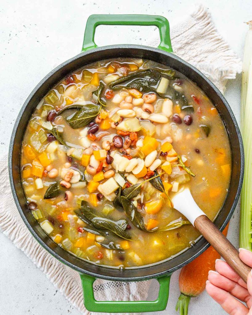 Hearty 3 Bean Soup | Clean Food Crush