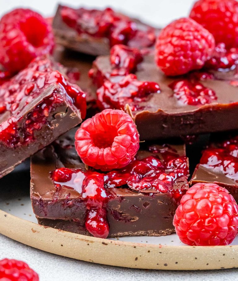 Raspberry Swirl Fudge | Clean Food Crush