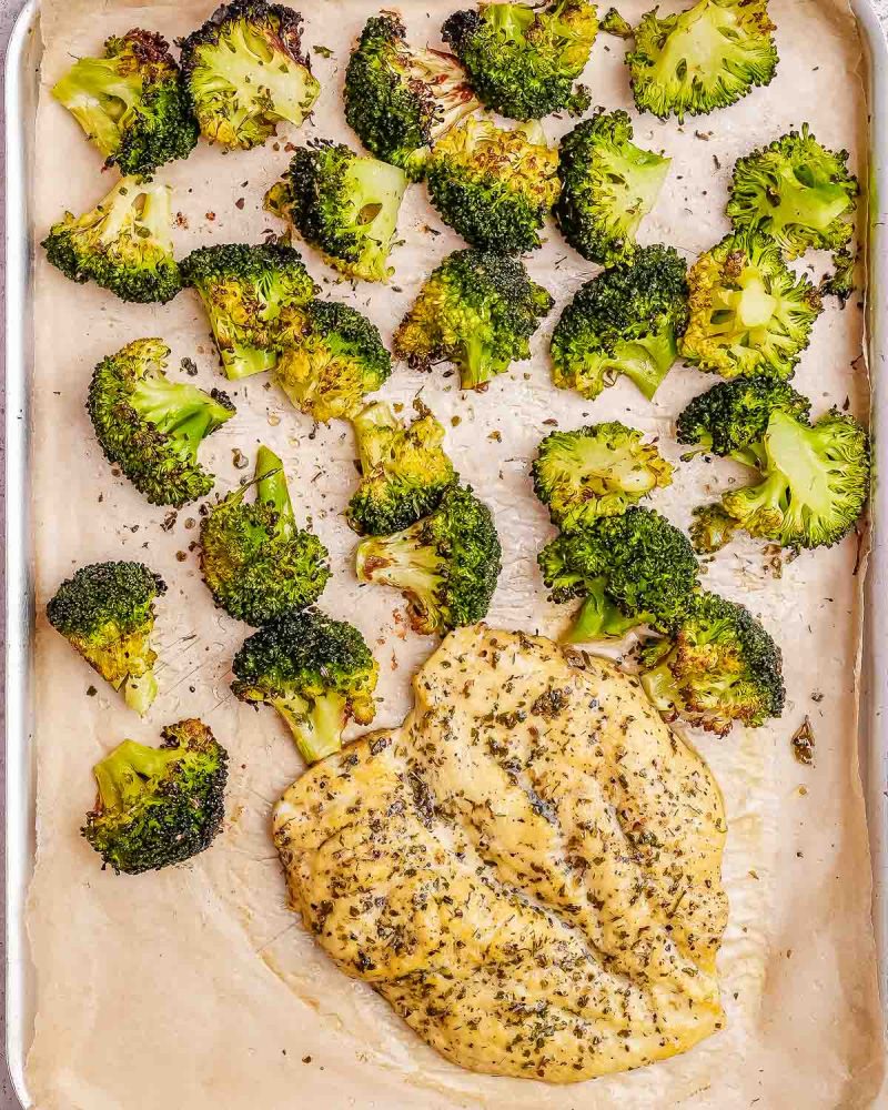 Roasted Broccoli Caesar Salad | Clean Food Crush