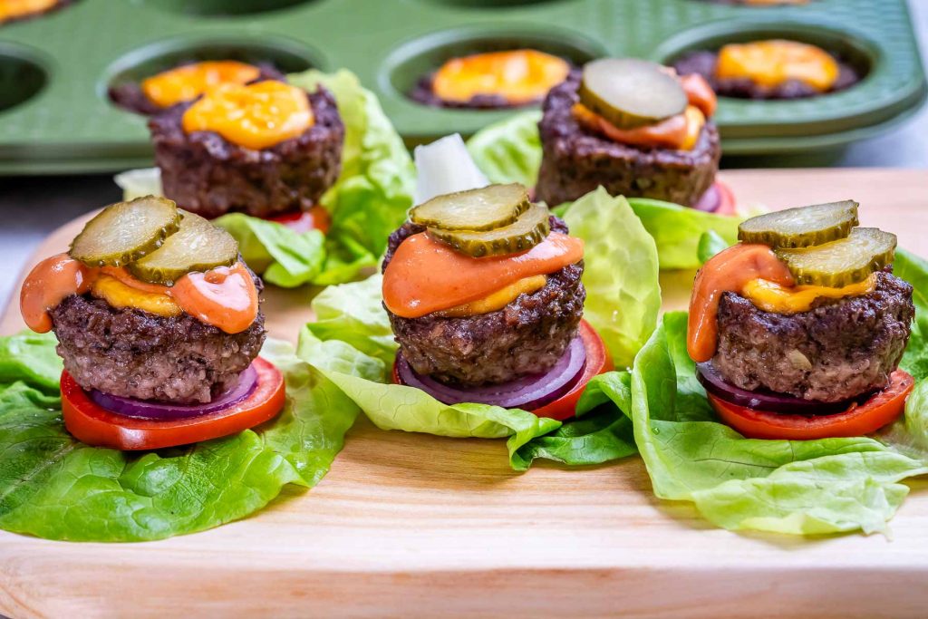 Loaded Melty Cheeseburger Cups | Clean Food Crush