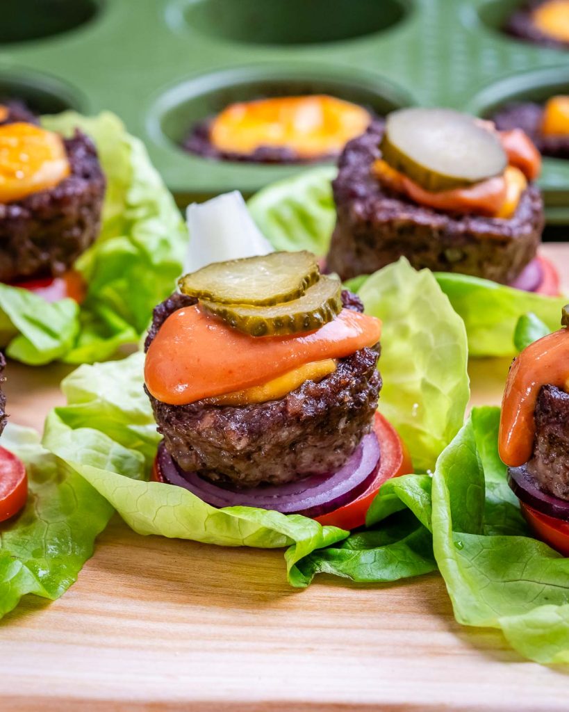 Loaded Melty Cheeseburger Cups | Clean Food Crush
