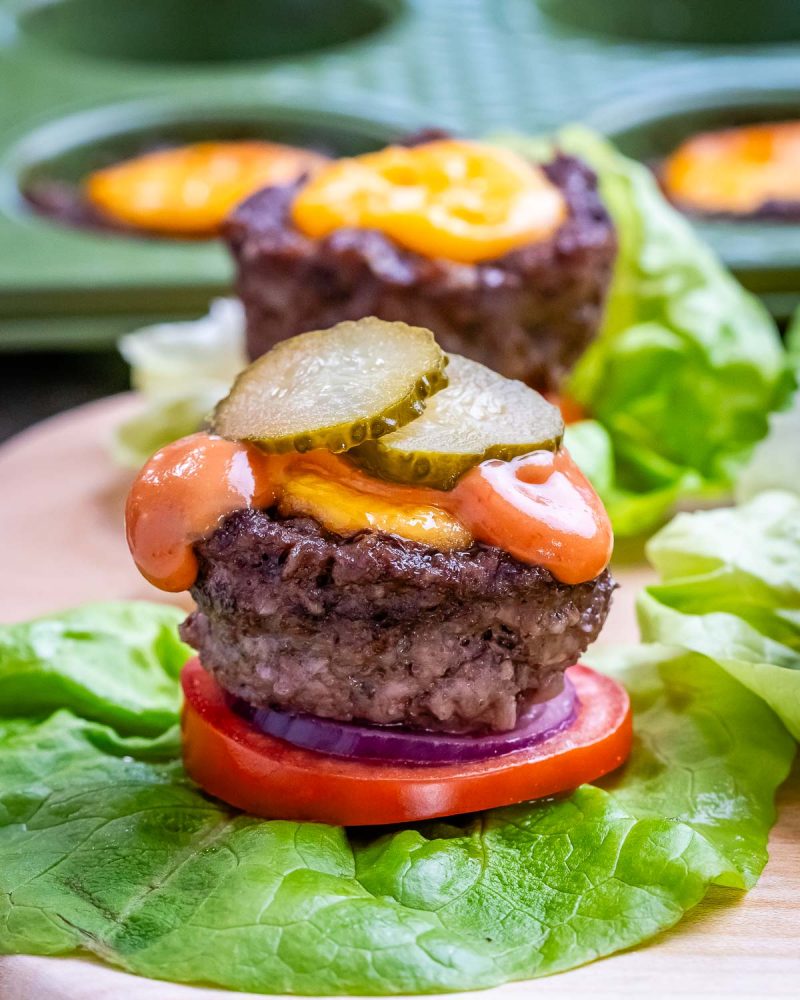 Loaded Melty Cheeseburger Cups | Clean Food Crush