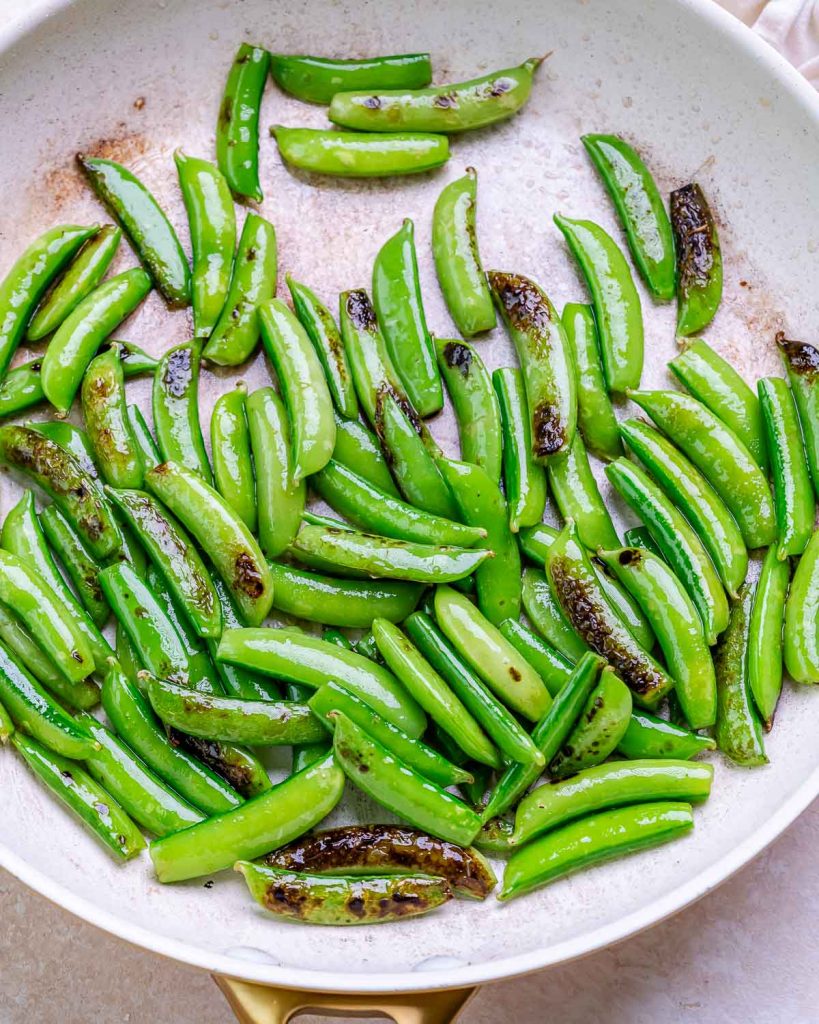 Charred Sugar Snap Peas | Clean Food Crush