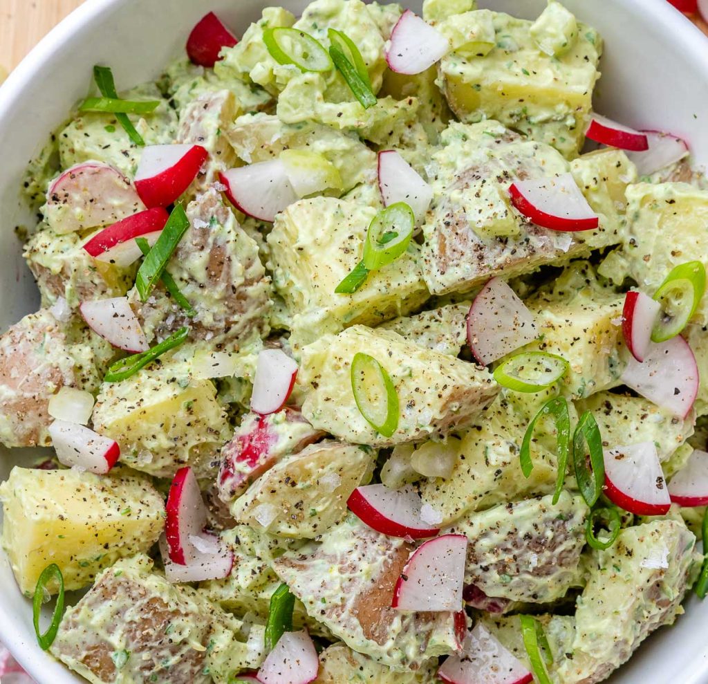 Mayo-Free Ultra Creamy Potato Salad | Clean Food Crush