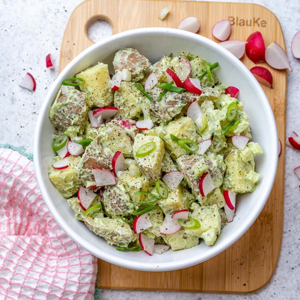 Mayo-Free Ultra Creamy Potato Salad | Clean Food Crush