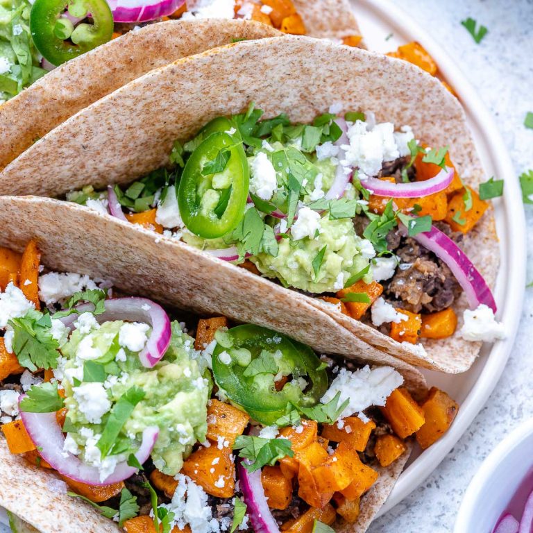 Sweet Potato & Black Bean Tacos | Clean Food Crush