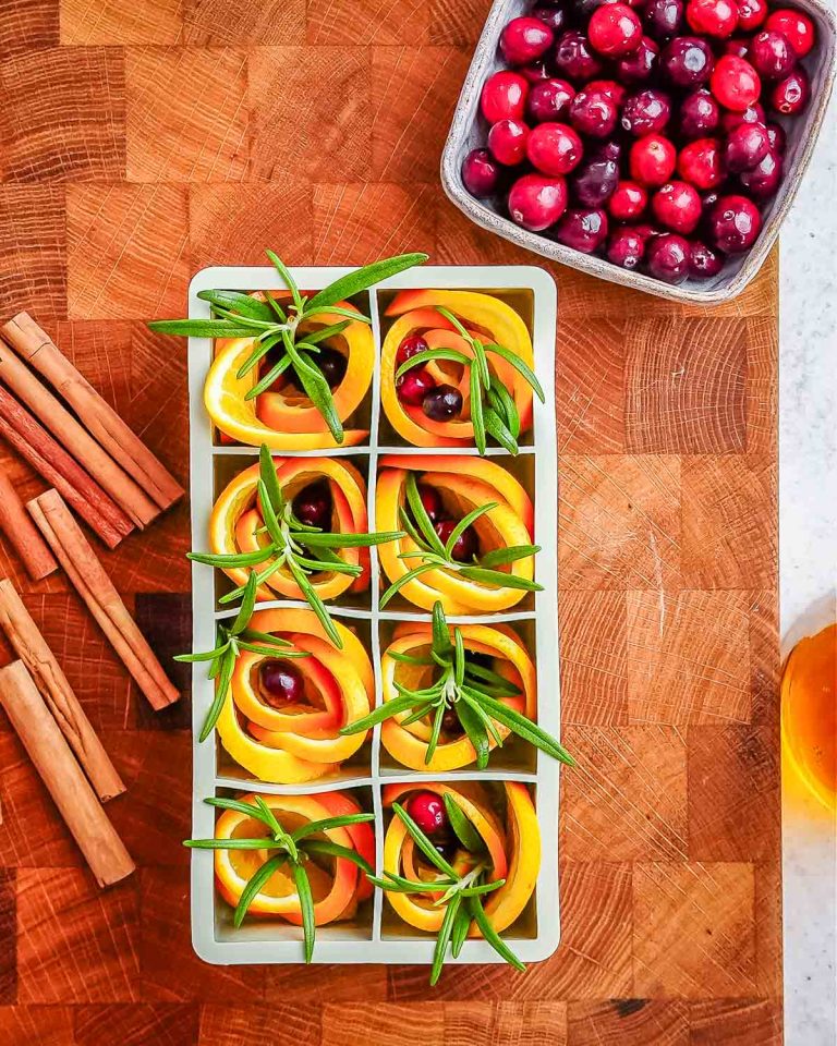 Festive Holiday-Season Ice Cubes (for cocktails and mocktails) | Clean ...