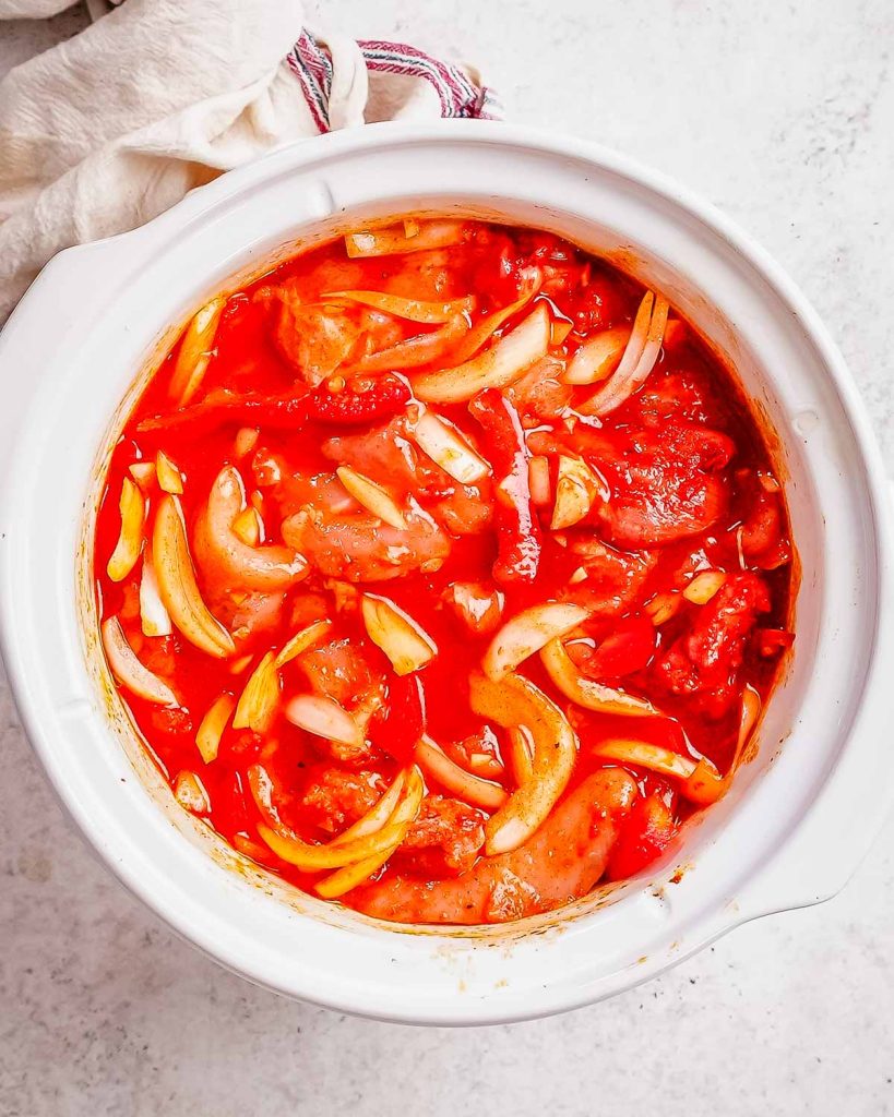 Easy Chicken Paprika Cooked in the Slow Cooker | Clean Food Crush